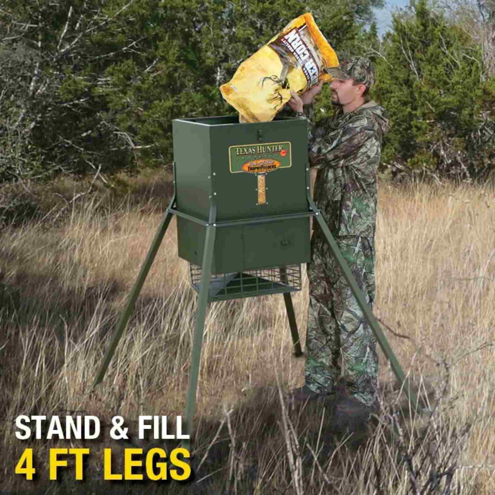 Texas Hunter Trophy Feeder | Automatic Deer & Fish Feeder